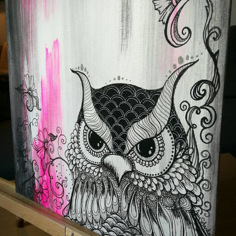 Zentangle Owl - Etsy