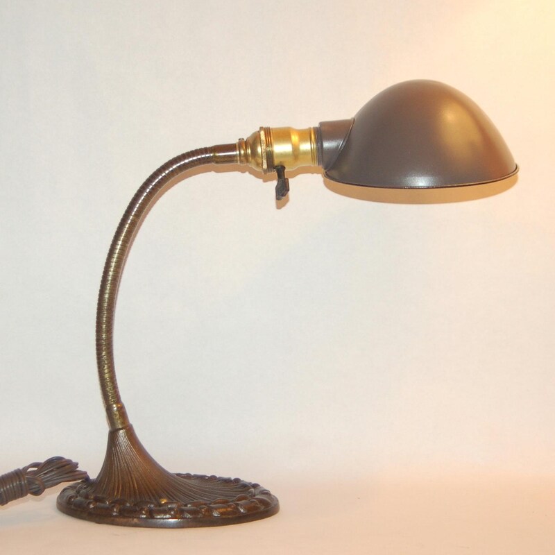 Antique Desk Lamp - Etsy