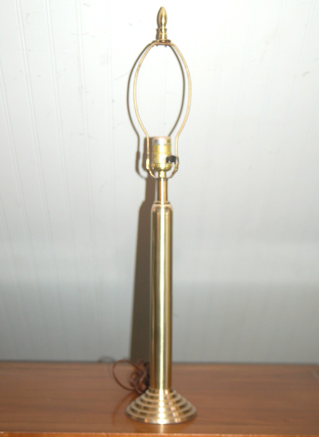 BRASS MODERN LAMP Candlestick Bullet Artillery Candle Holder Military ...