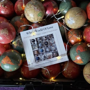 Christmas Travel Gift. Globe Bauble. Globe Ornament. Map - Etsy