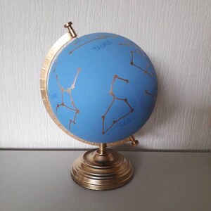 World Globe. Custom Globe. Painted Globe. Zodiac. Star Sign - Etsy UK
