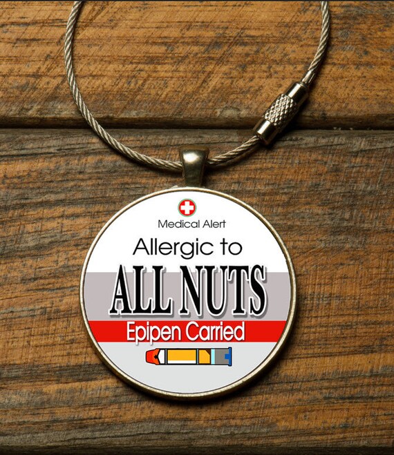 Medic Alert Medical Alert Bag Tag Allergic to All Nuts & | Etsy
