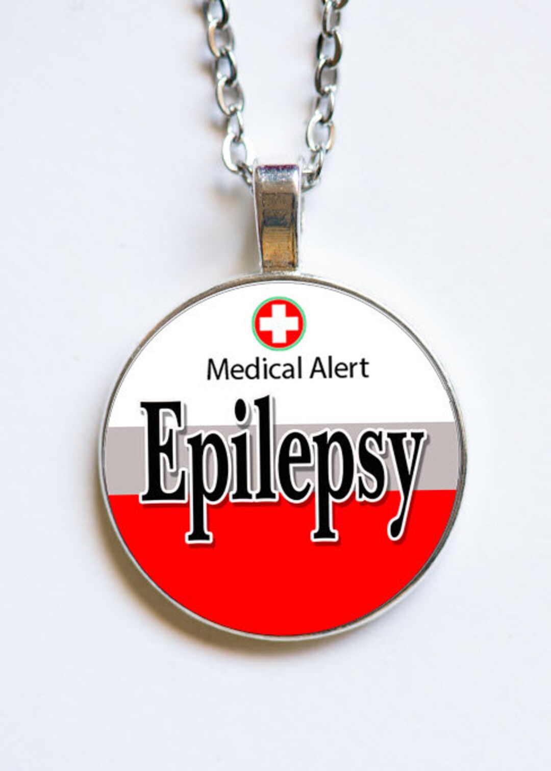 Medic Alert - Epilepsy Necklace, Epilepsy Jewellery, Medical Necklace ...