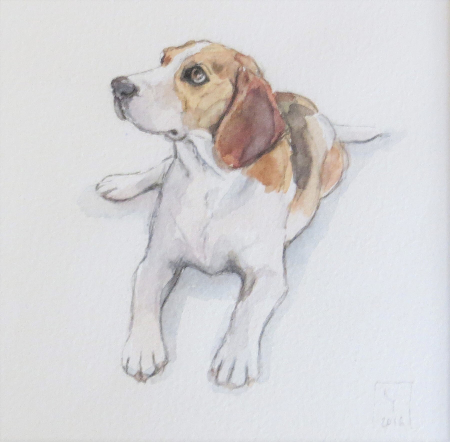 Beagle Dog Watercolour Painting/ Beagle Artwork - Etsy