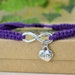 Singer Bracelet With Infinity and Sing Charms - Adjustable Hemp ...