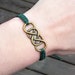Double Infinity Bracelet - Celtic Knot Jewelry - Adjustable Hemp Irish ...