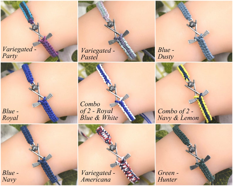 Golf Bracelet for Men or Women - Adjustable Hemp Sports Jewelry for ...