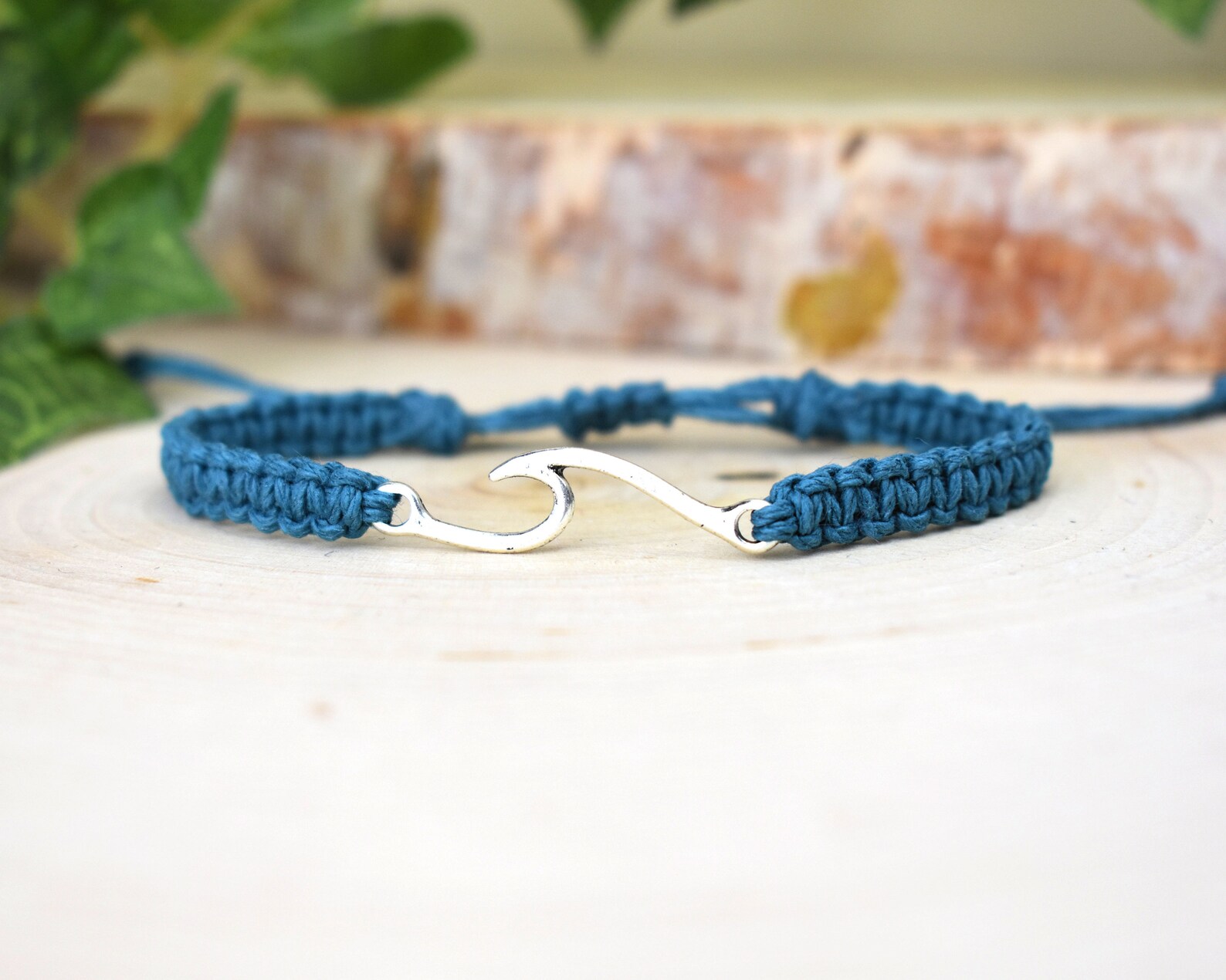 Ocean Wave Bracelet - Adjustable Surfer Ocean Jewelry - Beach Gift for ...