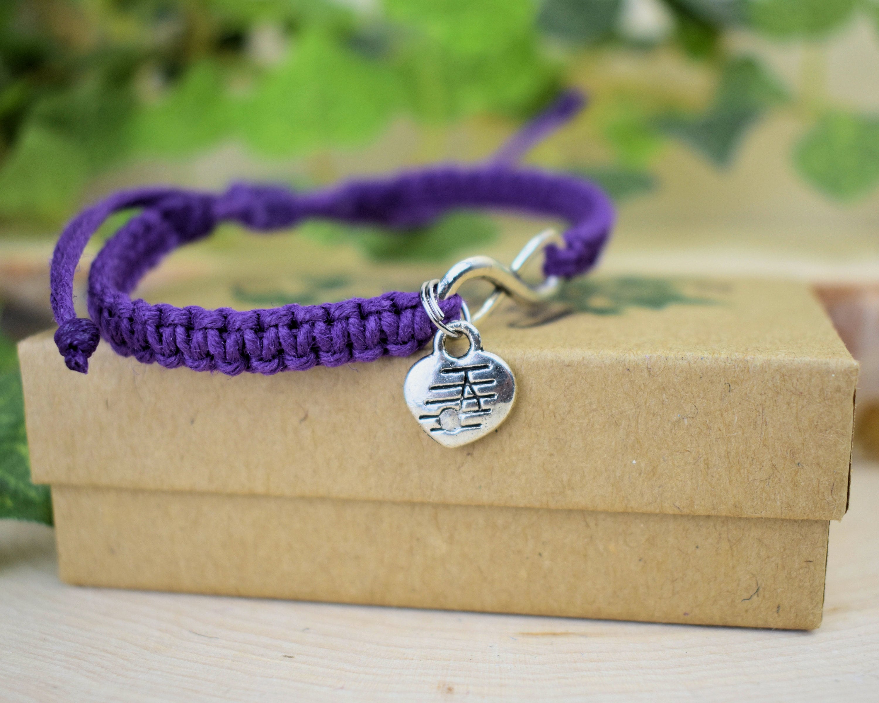 Singer Bracelet With Infinity and Sing Charms - Adjustable Hemp ...