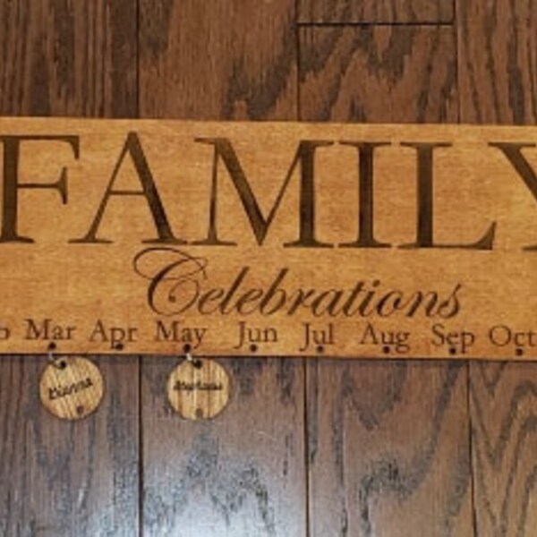 Family Birthday and Celebration Sign - Etsy