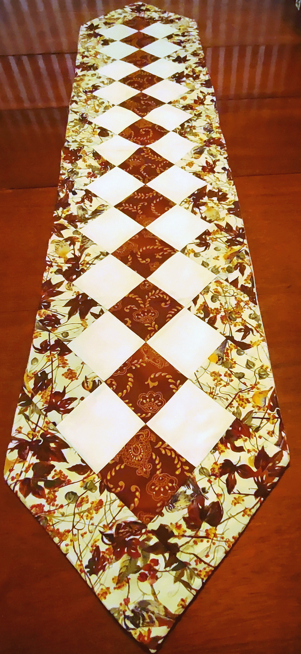 Long Quilted Table Runner, Table Topper, Home Decor, Table Runner ...