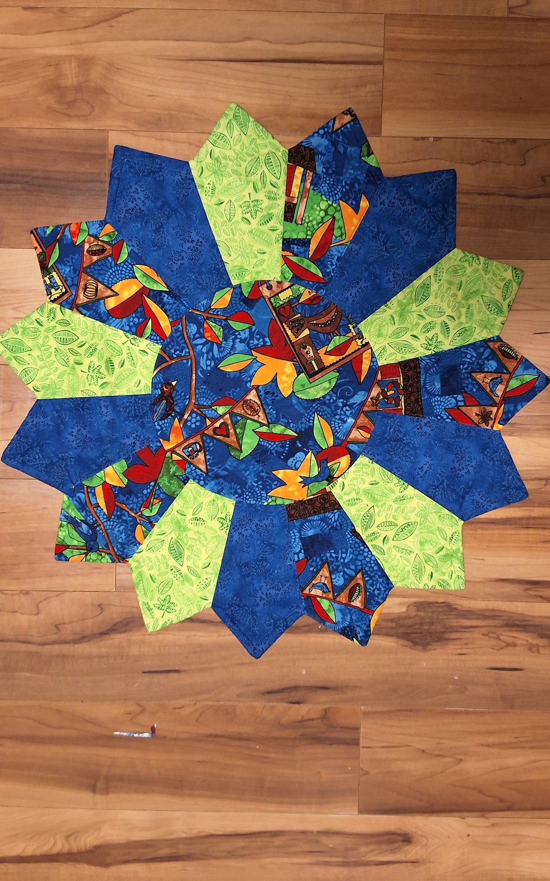 Large Quilted Centerpiece ,table Topper, Candle Mat, Trivet, Home Decor ...