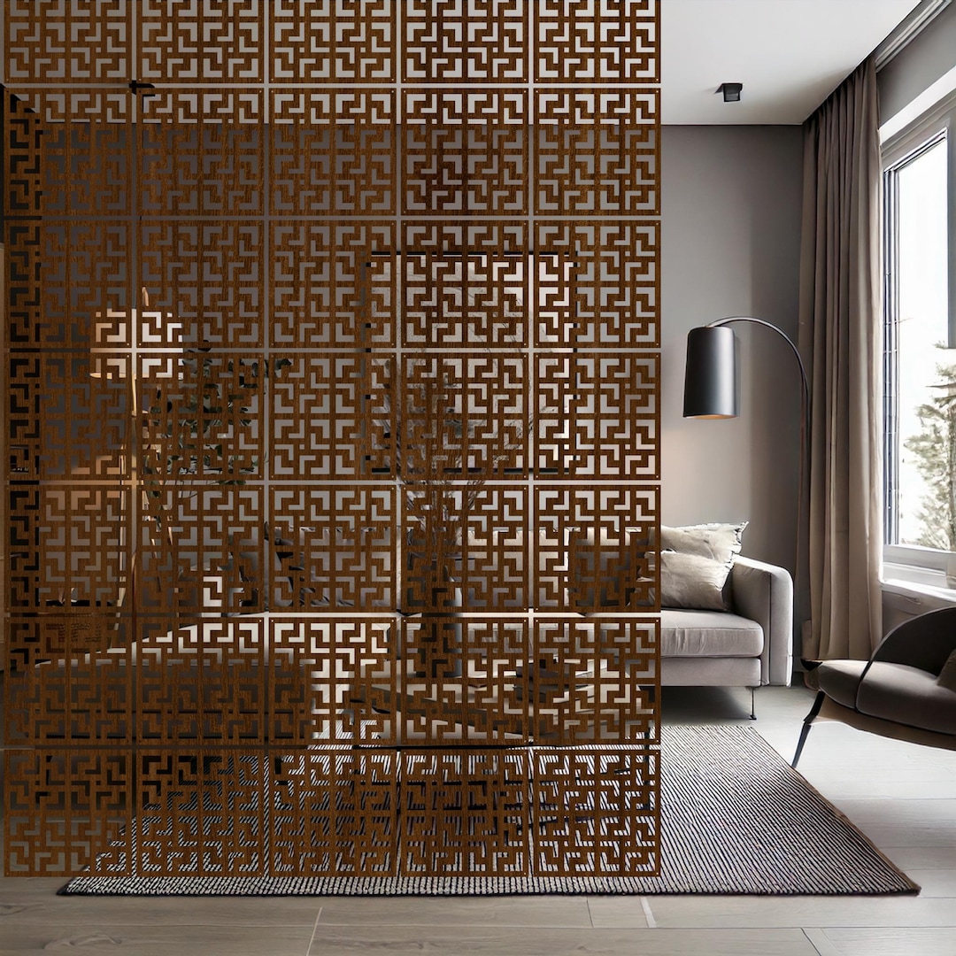 Hanging Room Divider | Room Screen | Wood Partition Panels | Decorative ...