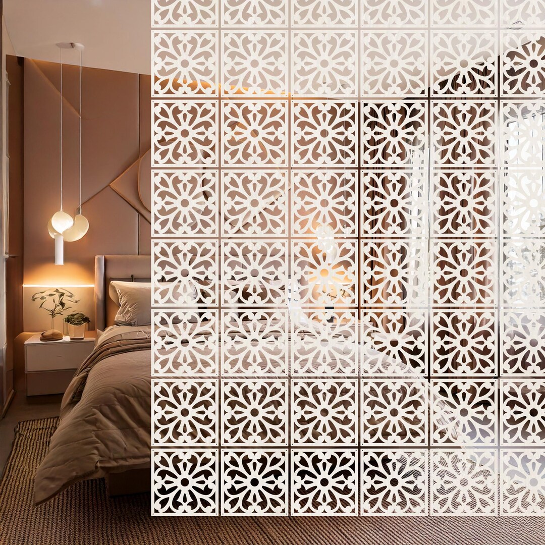 Wooden Space Divider, Decorative Partition Panels, Hanging Room Screen ...