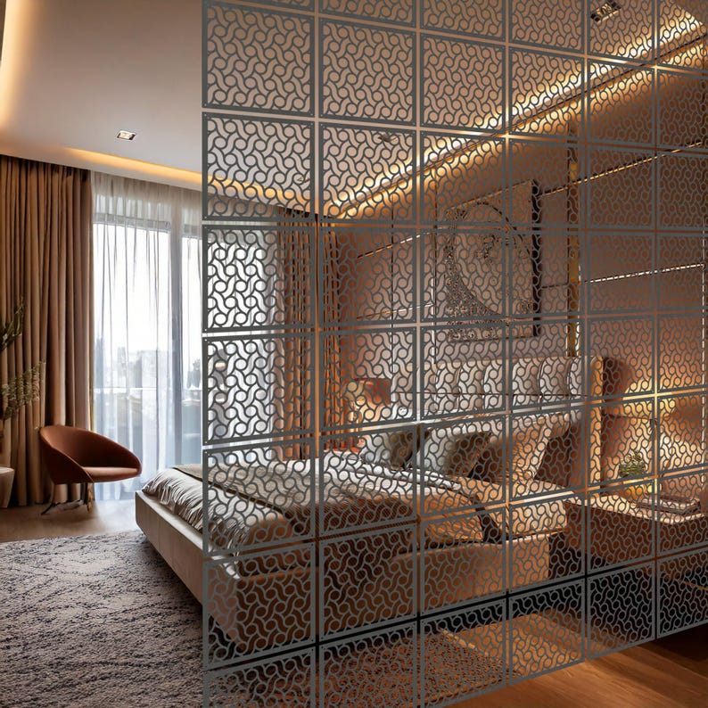 Room Divider, Wall Panels, Room Screen, Wood Partition Panels, Hanging ...