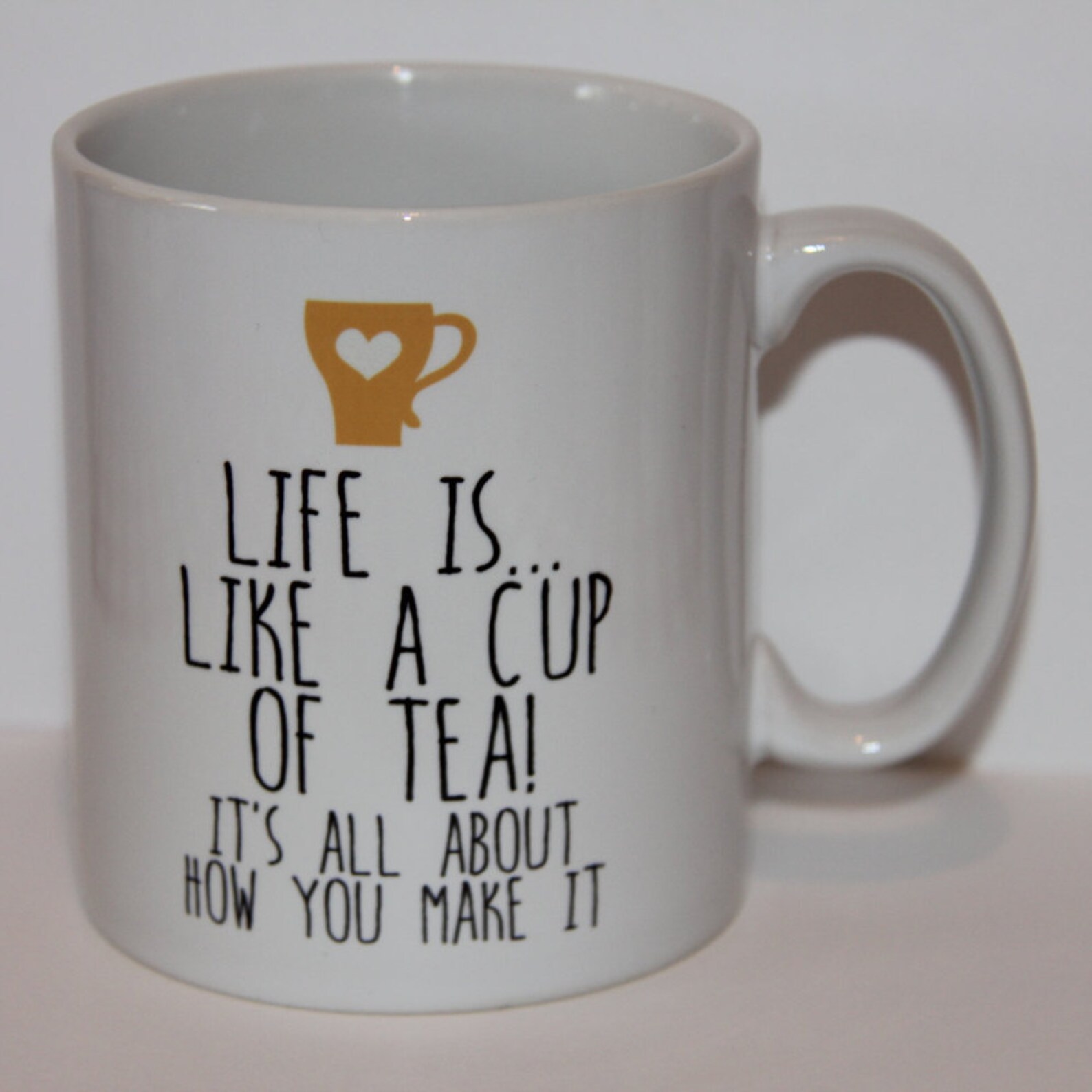 Shmug Personalised Mug 'life is Like a Cup of Tea' Slogan, Great Gift ...
