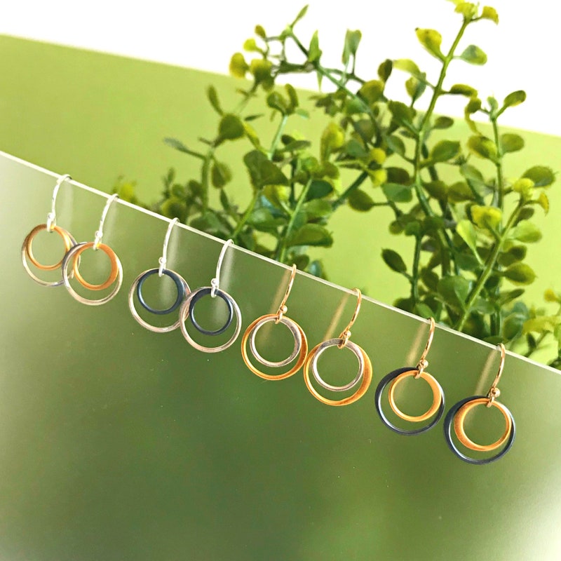 Circle Earrings - Etsy