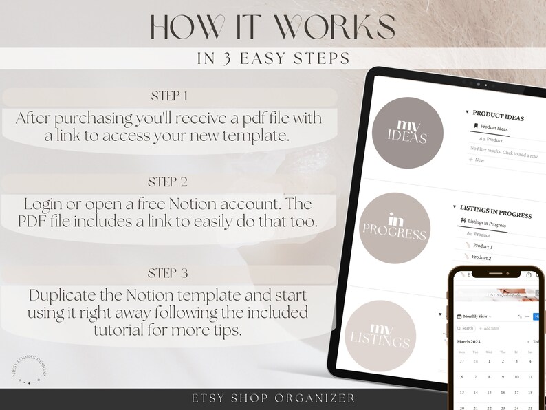 Small Business Notion Template: Product Description Template, Etsy SEO ...