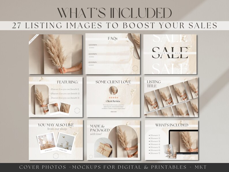 Etsy Shop Kit Aesthetic Easy Branding Etsy Store Setup 53 Canva ...