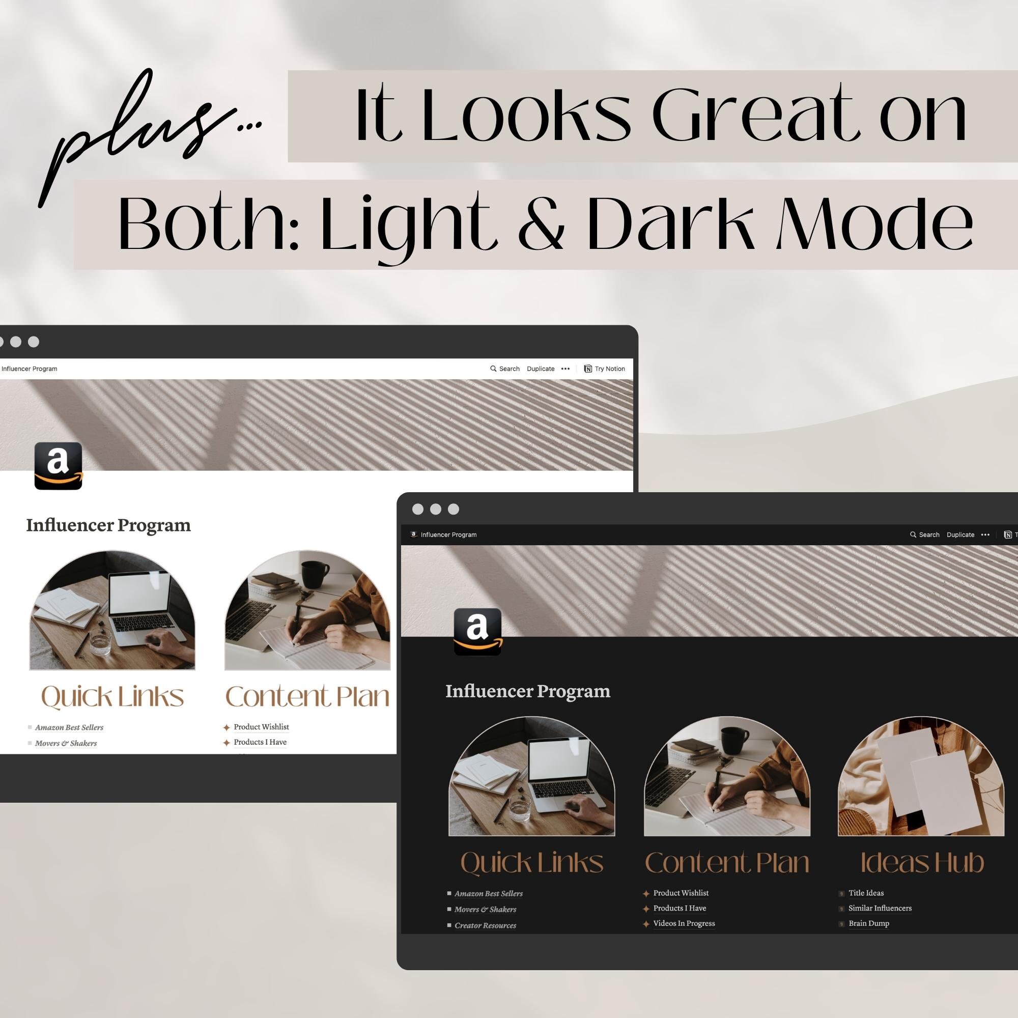 Notion Template: Amazon Influencer Suite Strategic UGC Content Planner, Goal Setting, Wishlists ...