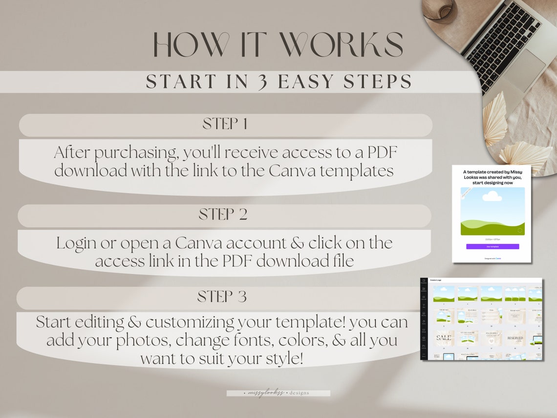 Etsy Shop Kit Aesthetic Easy Branding Etsy Store Setup 53 Canva ...