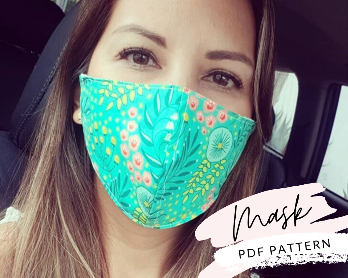 PDF Sewing Pattern: Face Mask With Filter Pocket | Etsy
