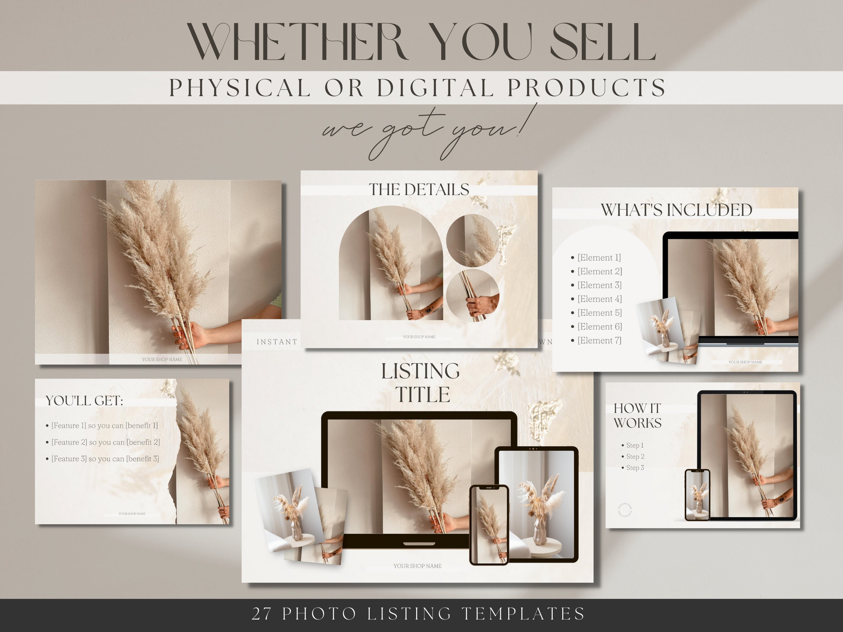 Etsy Shop Kit Aesthetic Easy Branding Etsy Store Setup 53 Canva ...