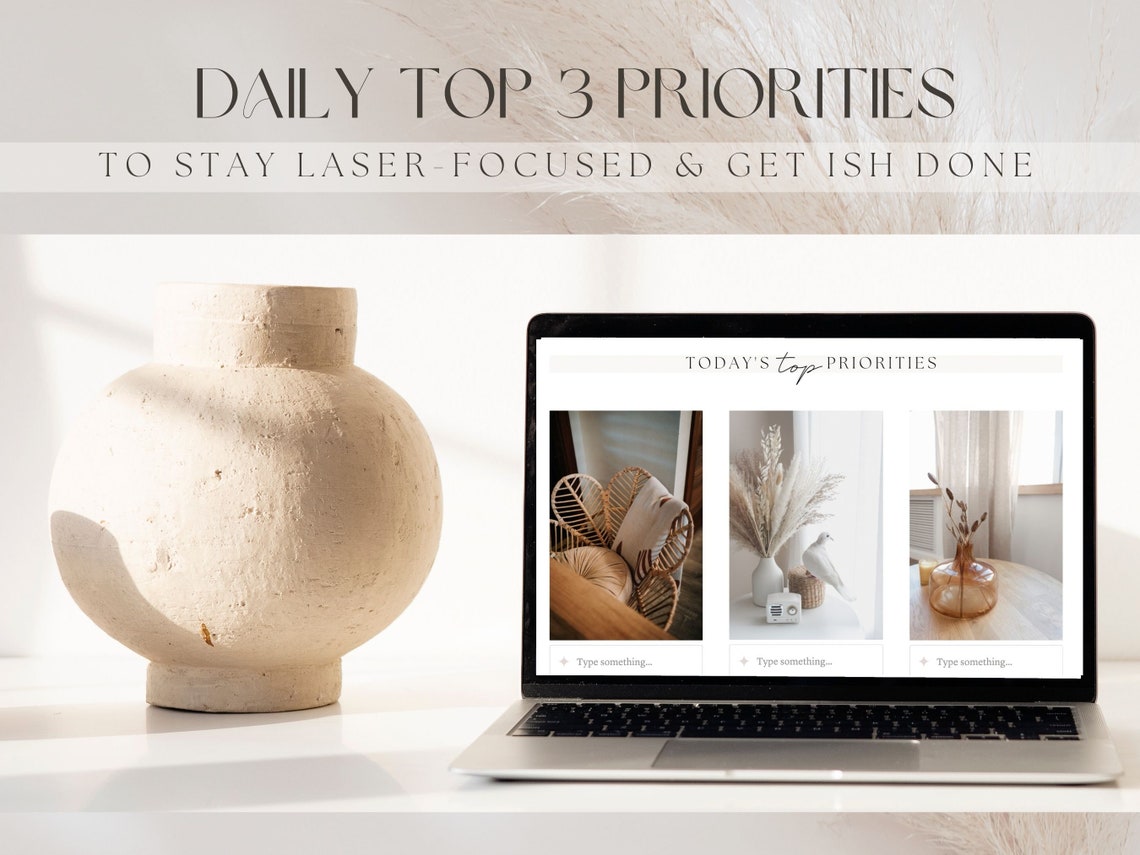 Digital One Page Planner Daily Aesthetic Notion Template - Etsy