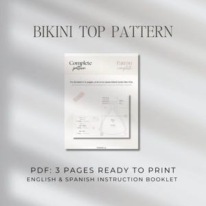 DIY Supportive Triangle Bikini Top Pattern PDF. Braided and Double ...