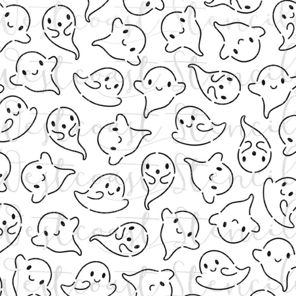 Cute Ghost Painting Stencil - Etsy