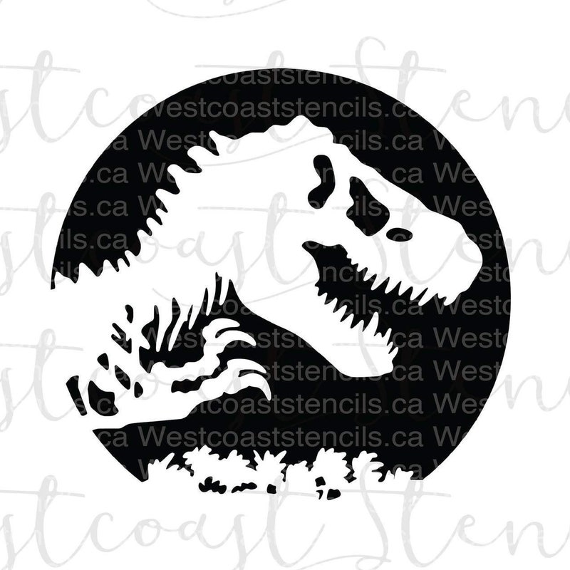 T Rex Stencil - Etsy