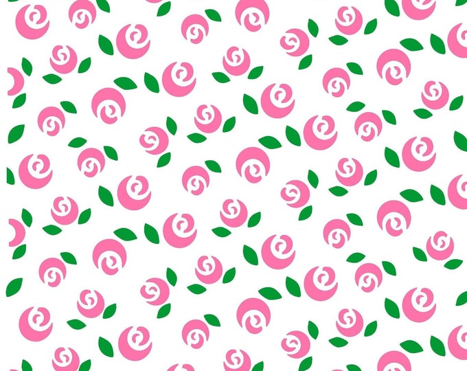 Rosebud Trellis Background Cookie Stencil | Julia Usher Cookie Stencil ...