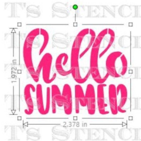 Hello Stencil - Etsy