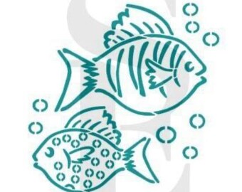 Fish on 783-C616 Stencil - Etsy
