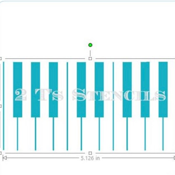 Piano Keyboard Stencil - Etsy