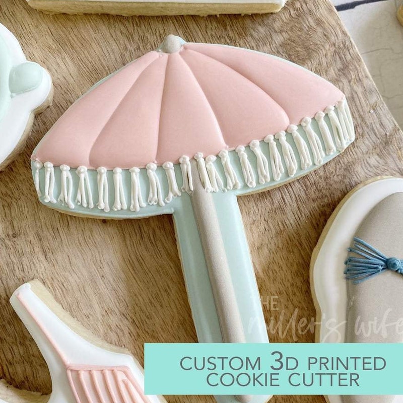 Umbrella Cookie - Etsy