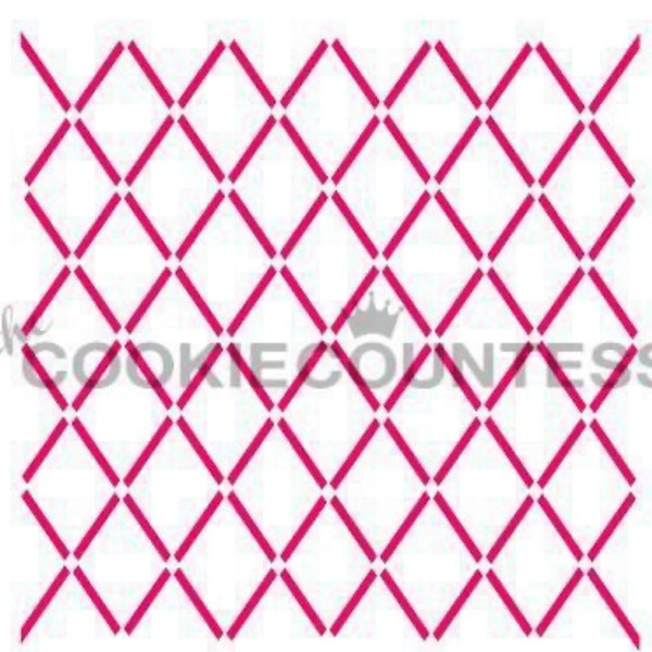 Diamond Pattern Stencil - Etsy