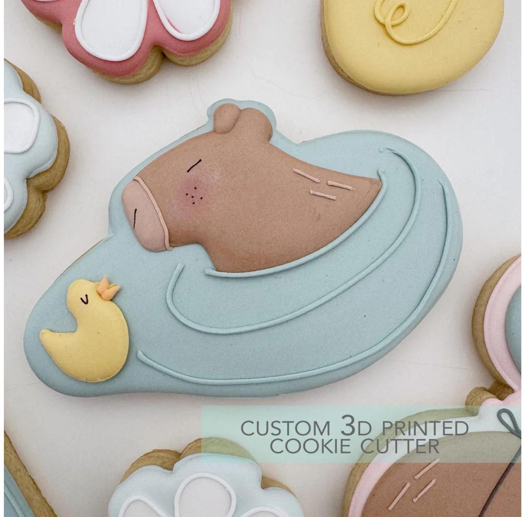FAST SHIPPING!! Capybara in Water Cookie Cutter, Capybara Cookie Cutter ...
