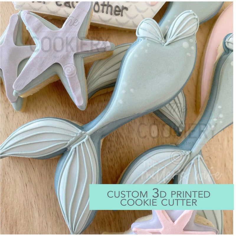 Mermaid Tail Cookie - Etsy