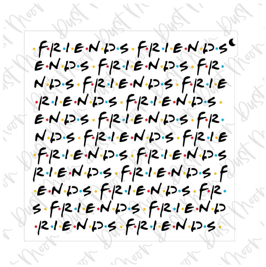 FAST SHIPPING!! 2 Part Friends Cookie Stencil, Valentines Cookie ...