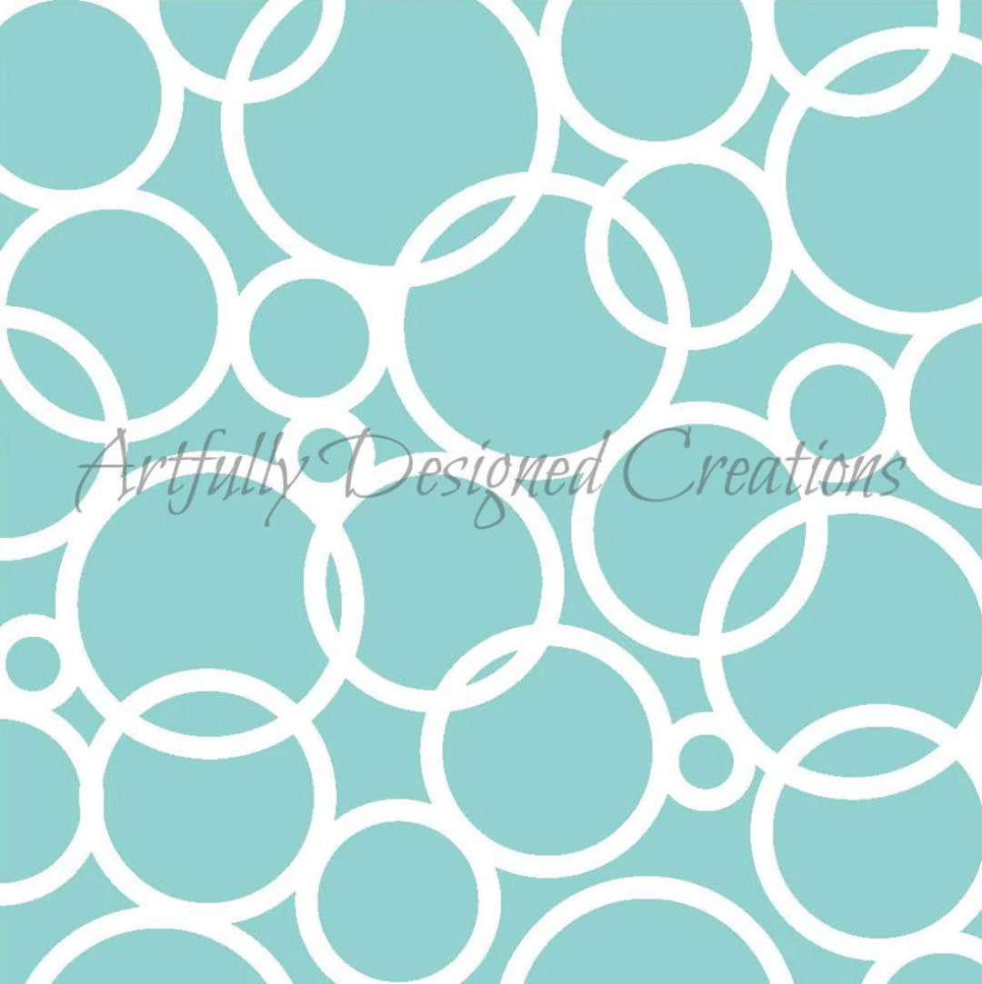FAST Shipping!! Bubbles Cookie Stencil, Bubbles Pattern Cookie Stencil ...