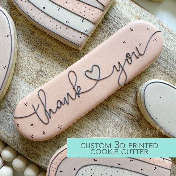 FAST SHIPPING Skinny Elongated Cookie Cutter Cookie Cutter - Etsy