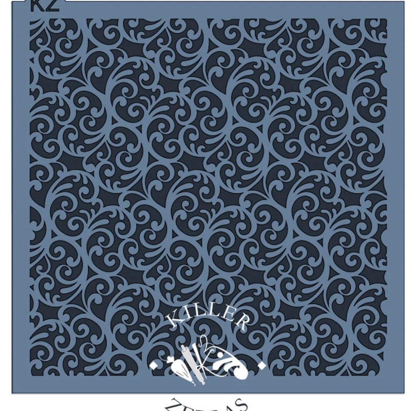 Swirl Stencil Svg - Etsy