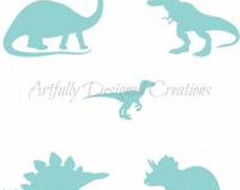 Dinosaur 105 Stencil - Etsy