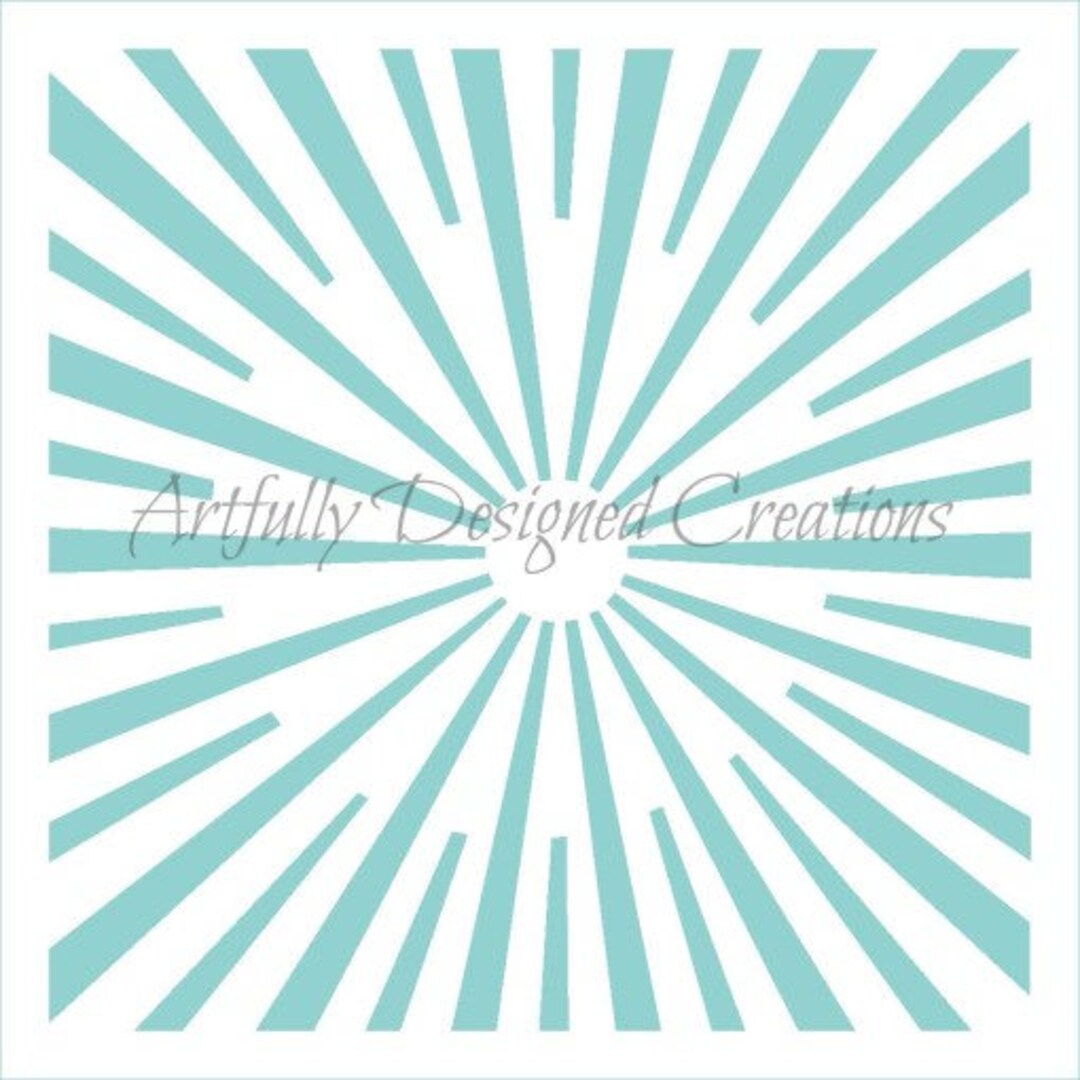 FAST SHIPPING!! Sun Ray Stencil, Sun Cookie Stencil, Sun Ray Cookie ...