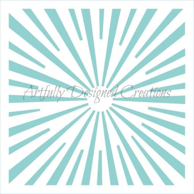 FAST SHIPPING Sun Ray Stencil Sun Cookie Stencil Sun Ray | Etsy