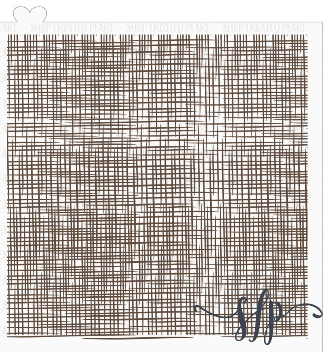 FAST SHIPPING!!! Burlap Cookie Stencil, Burlap Stencil, Burlap Texture ...