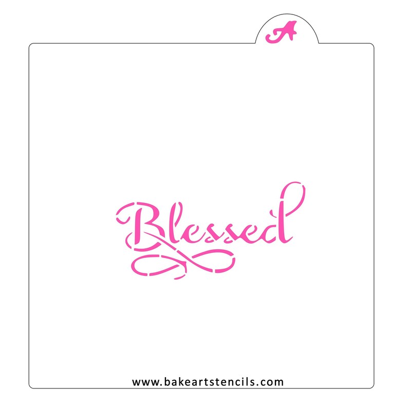 Fast Shipping Blessed Stencil and Cookie Cutter Blessed - Etsy