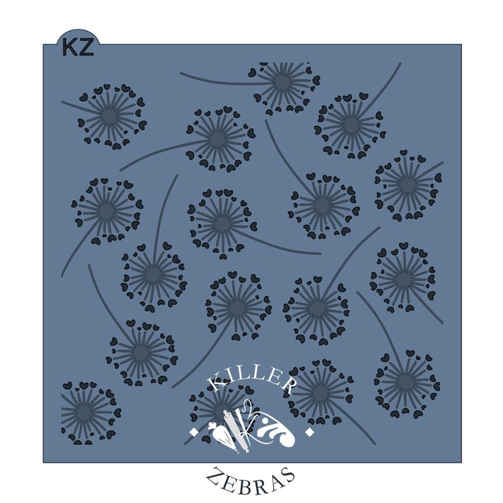 Fast Shipping Dandelion Love Stencil Dandelion Stencil | Etsy