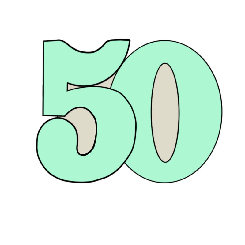 50th Birthday Cookies - Etsy